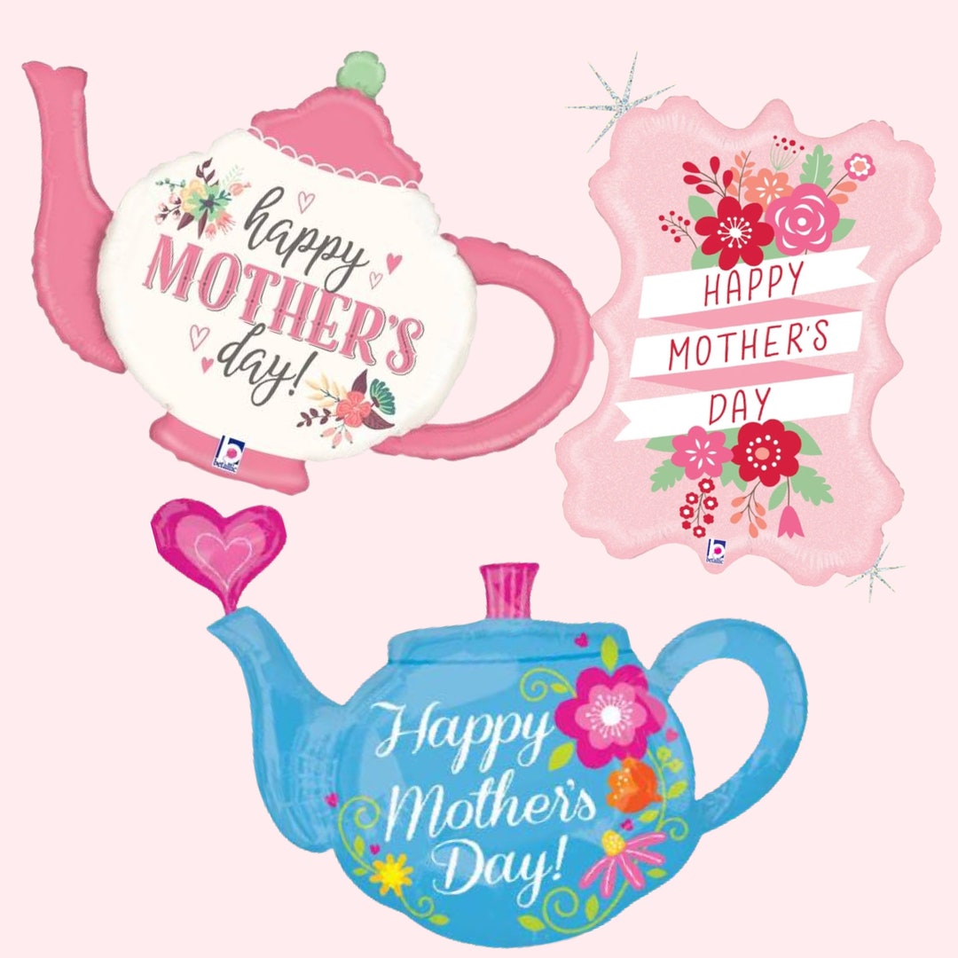 Mothers Day Tea Party Balloons | Floral Tea Party Decorations | Mother ...