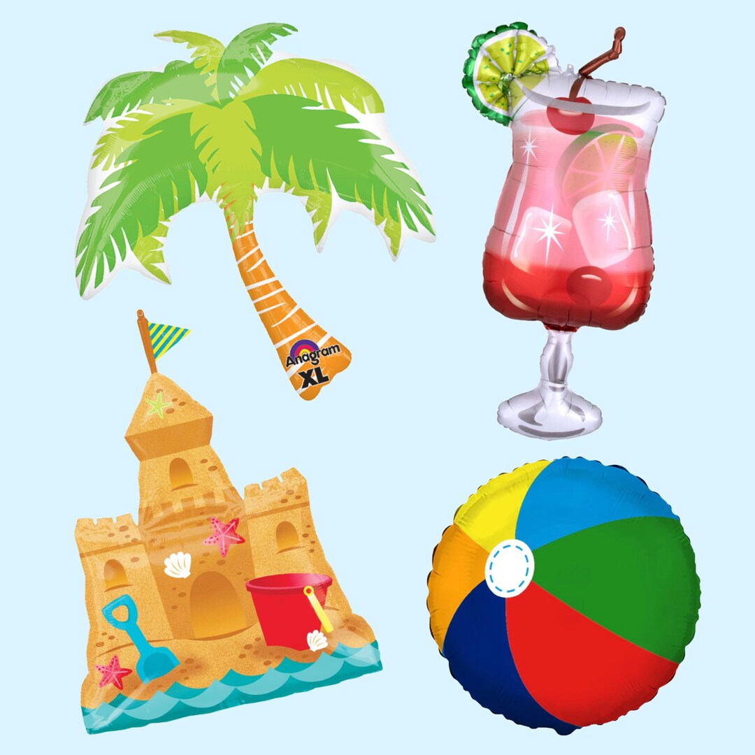 Beach Balloons | Pool Party Birthday Party Decorations | Pool Party ...