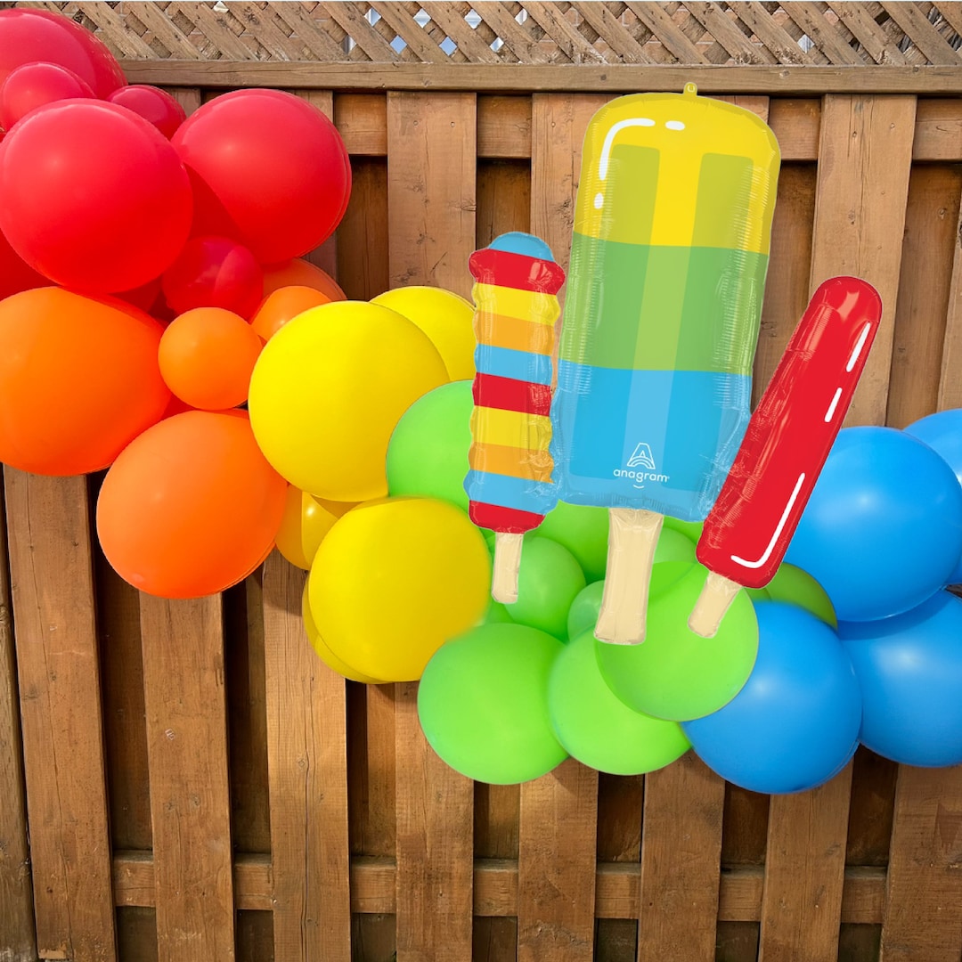 Ice Pop Balloon Garland | Summer Birthday Party Decorations | Pool ...