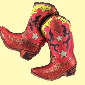 Cowboy Boot Balloons | My First Rodeo Birthday Party Decorations ...