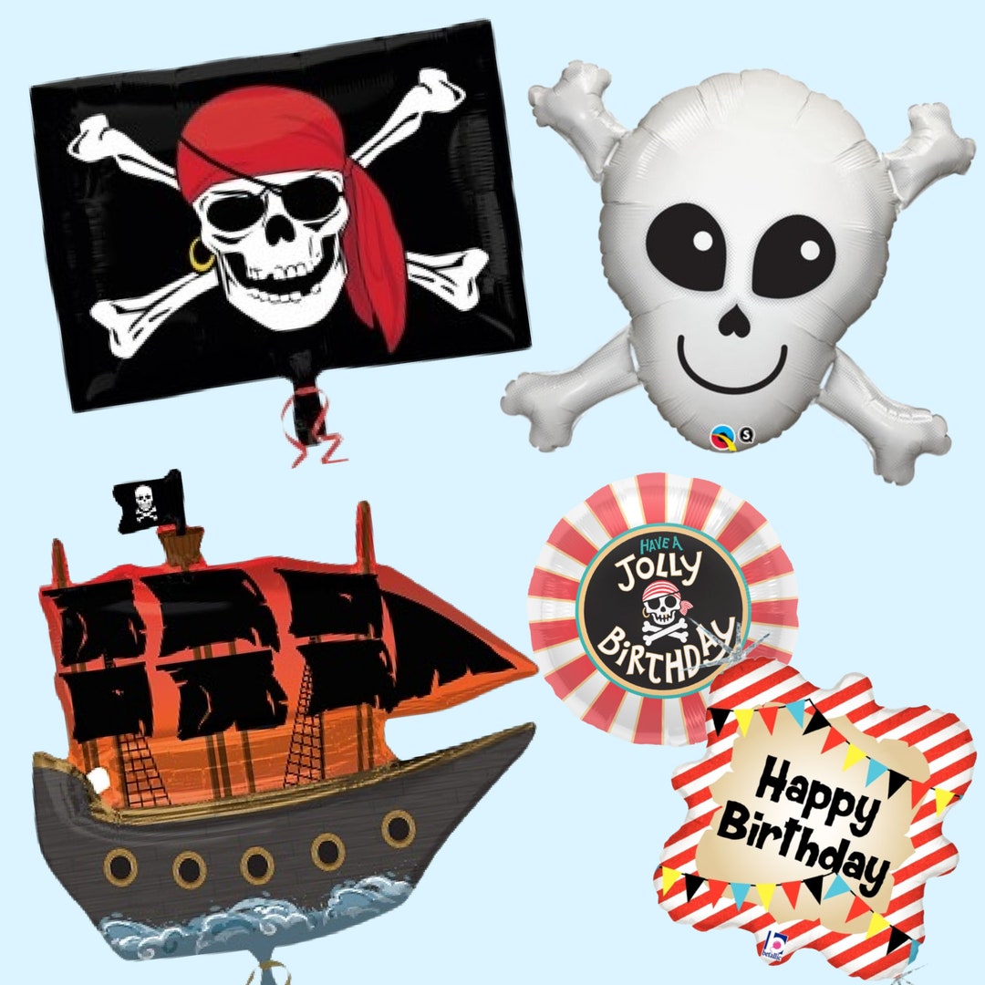Pirate Balloons | Pirate Birthday Party Decorations | Ahoy Mateys Party ...