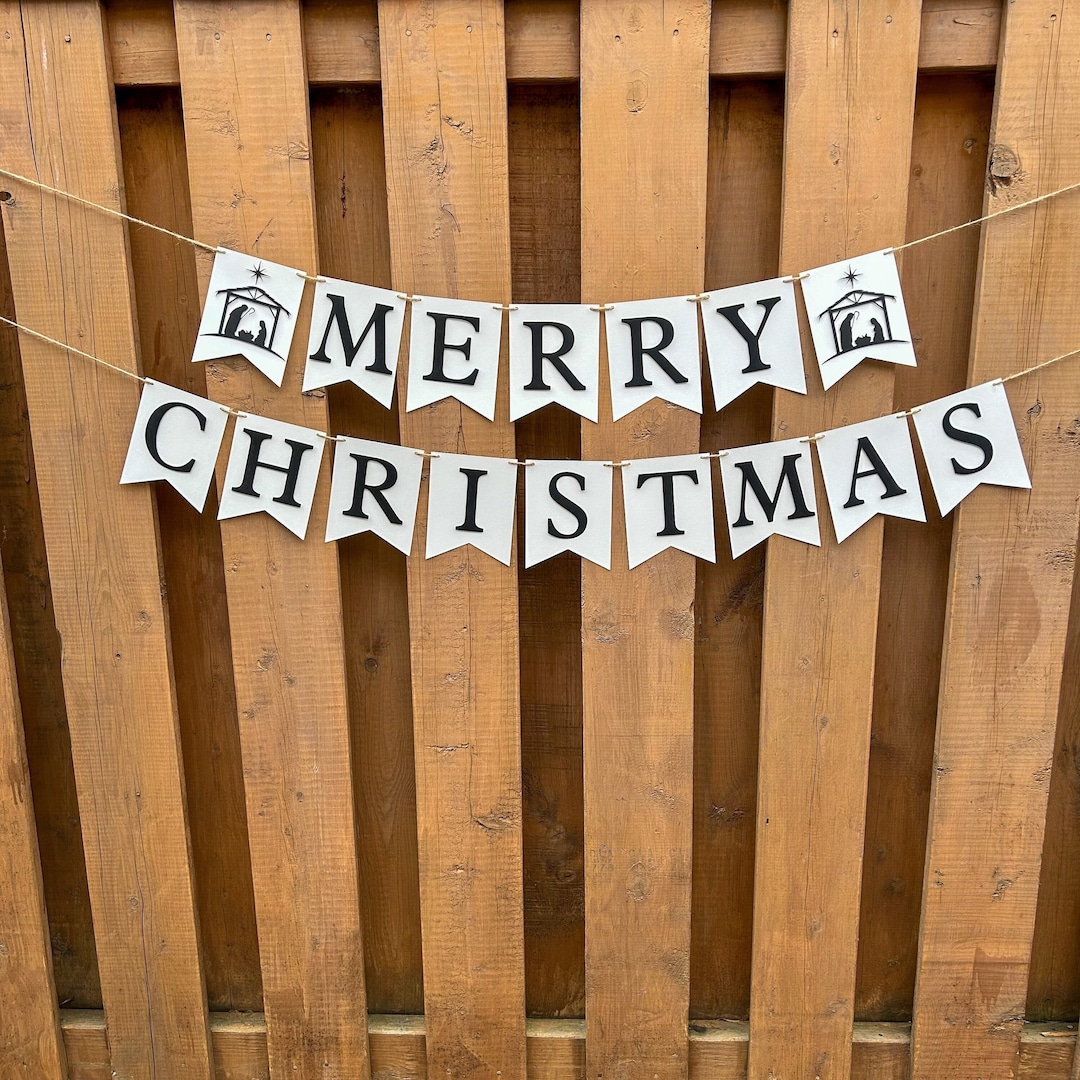 Nativity Christmas Banner Religious Christmas Decorations Christian ...