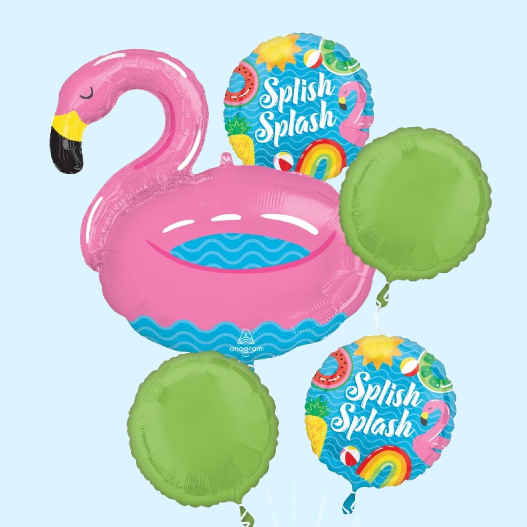Pool Party Balloon Bouquet | Pool Party Birthday Decorations | One in ...
