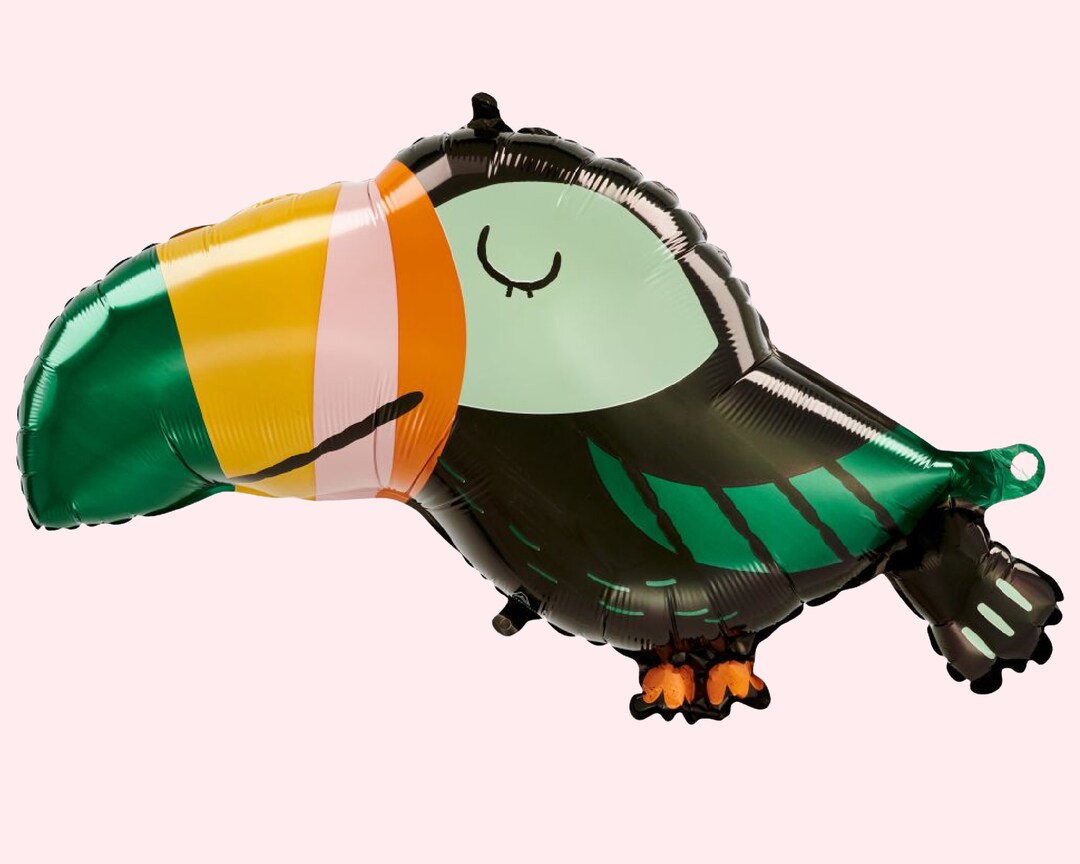 27 Inch Toucan Balloon Jungle Safari Birthday Party Decorations Wild ...