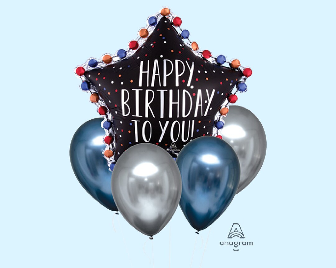 Star Birthday Balloon Bouquet | Two the Moon | Two Fast | Birthday ...