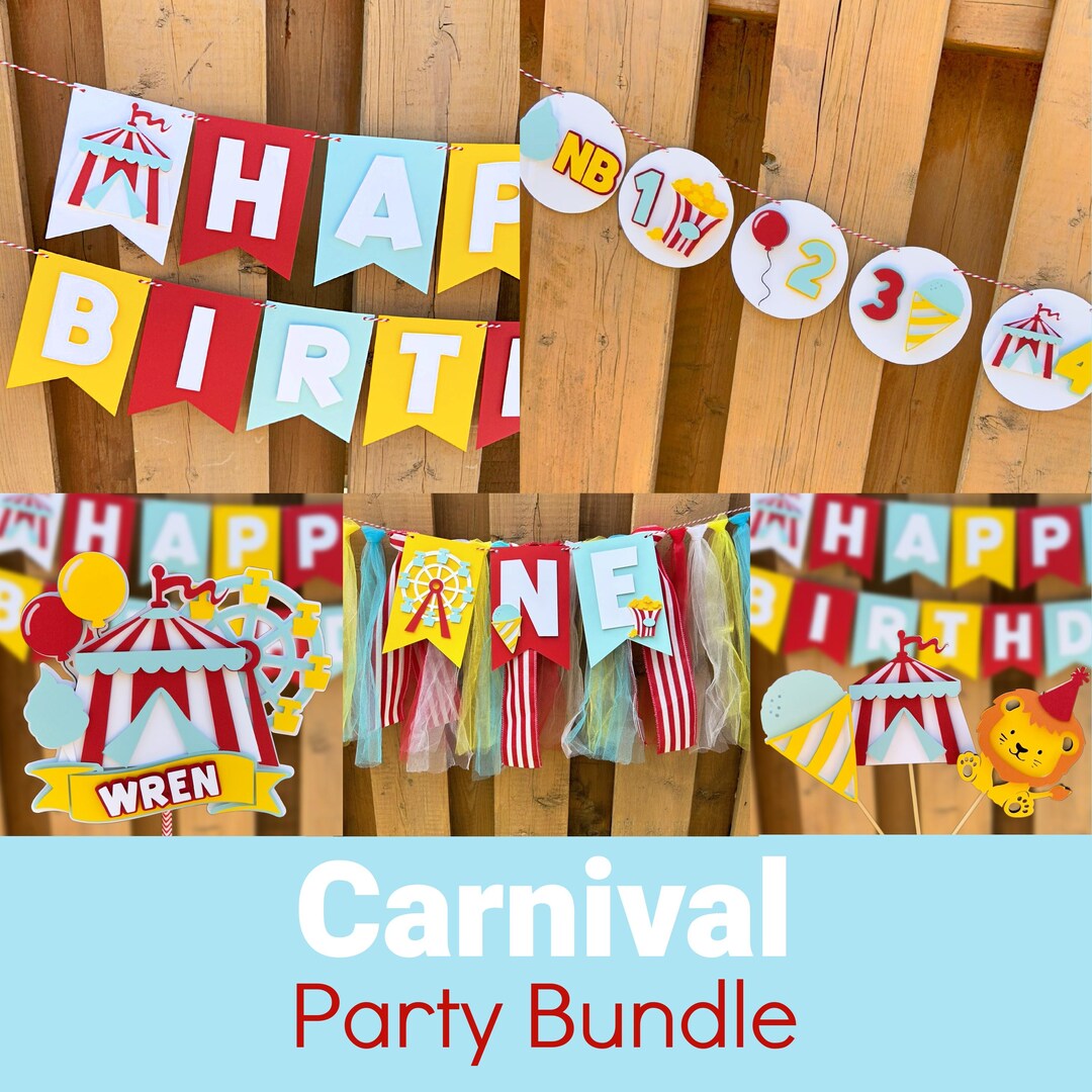 Carnival Party Bundle | Come One Come All First Birthday Party ...