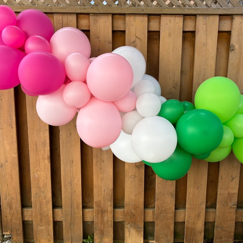 Pink and Green Balloon Arch - Etsy