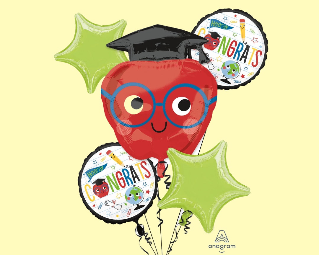 Teacher Graduation Balloon Bouquet | Early Childhood Education Grad ...