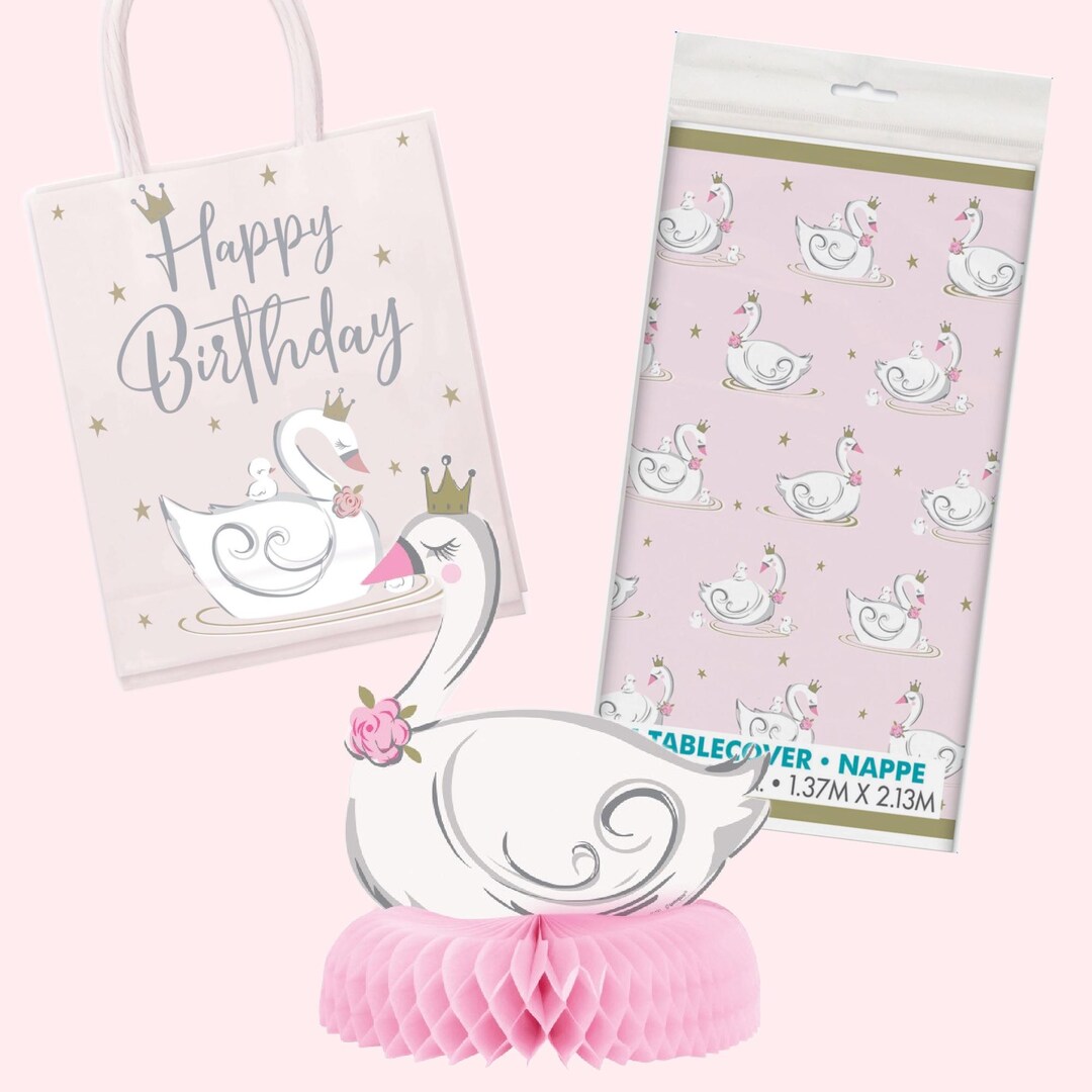 Swan Party Decorations | Swan Birthday Party Supplies | Ballerina Party ...