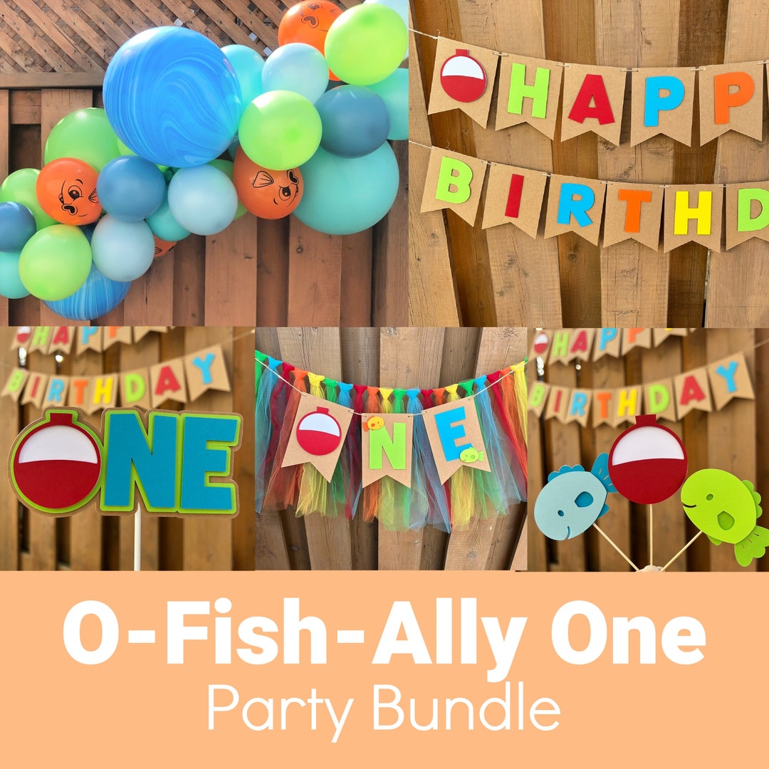 O-fish-ally One Party Bundle | Reeling in the Big One First Birthday ...
