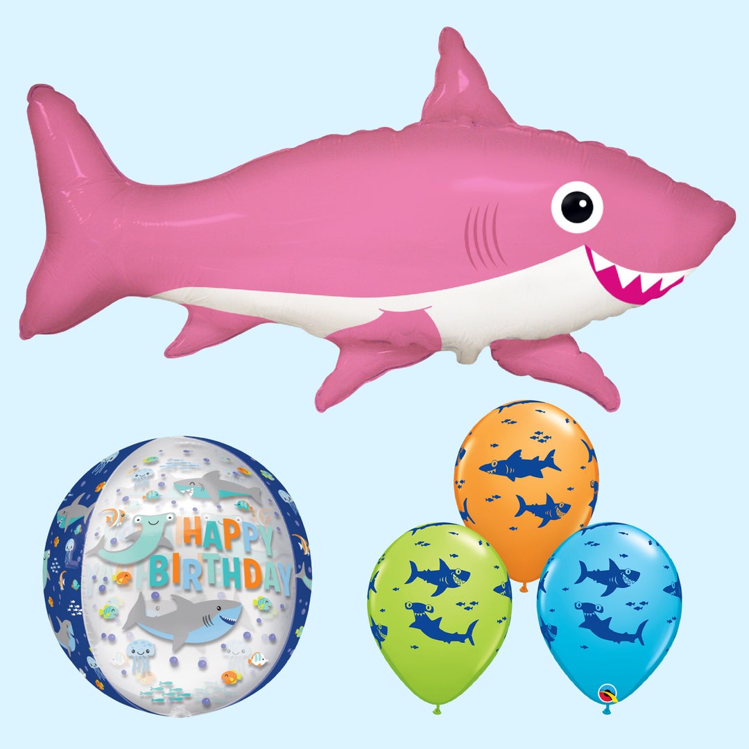 Shark Balloons | Shark Birthday Party Decorations | Under the Sea Party ...