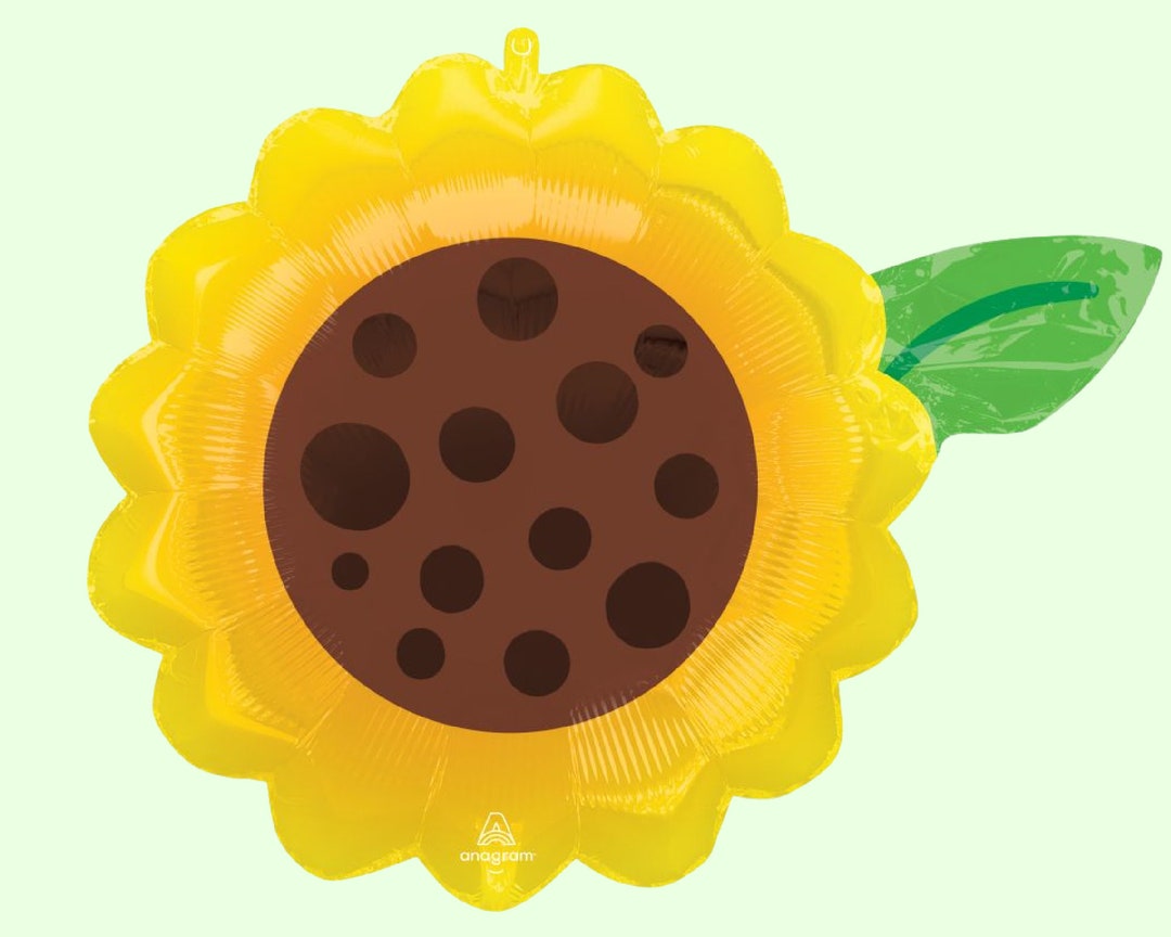 19" Sunflower Balloon | Sunflower Birthday Party Decorations ...