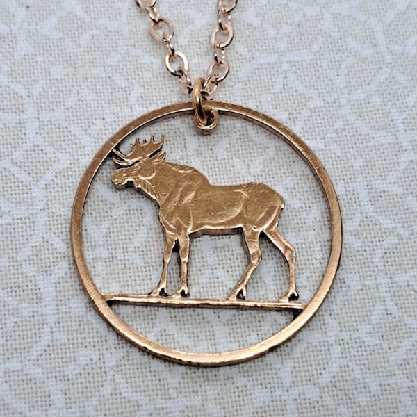 Moose Necklace - Etsy
