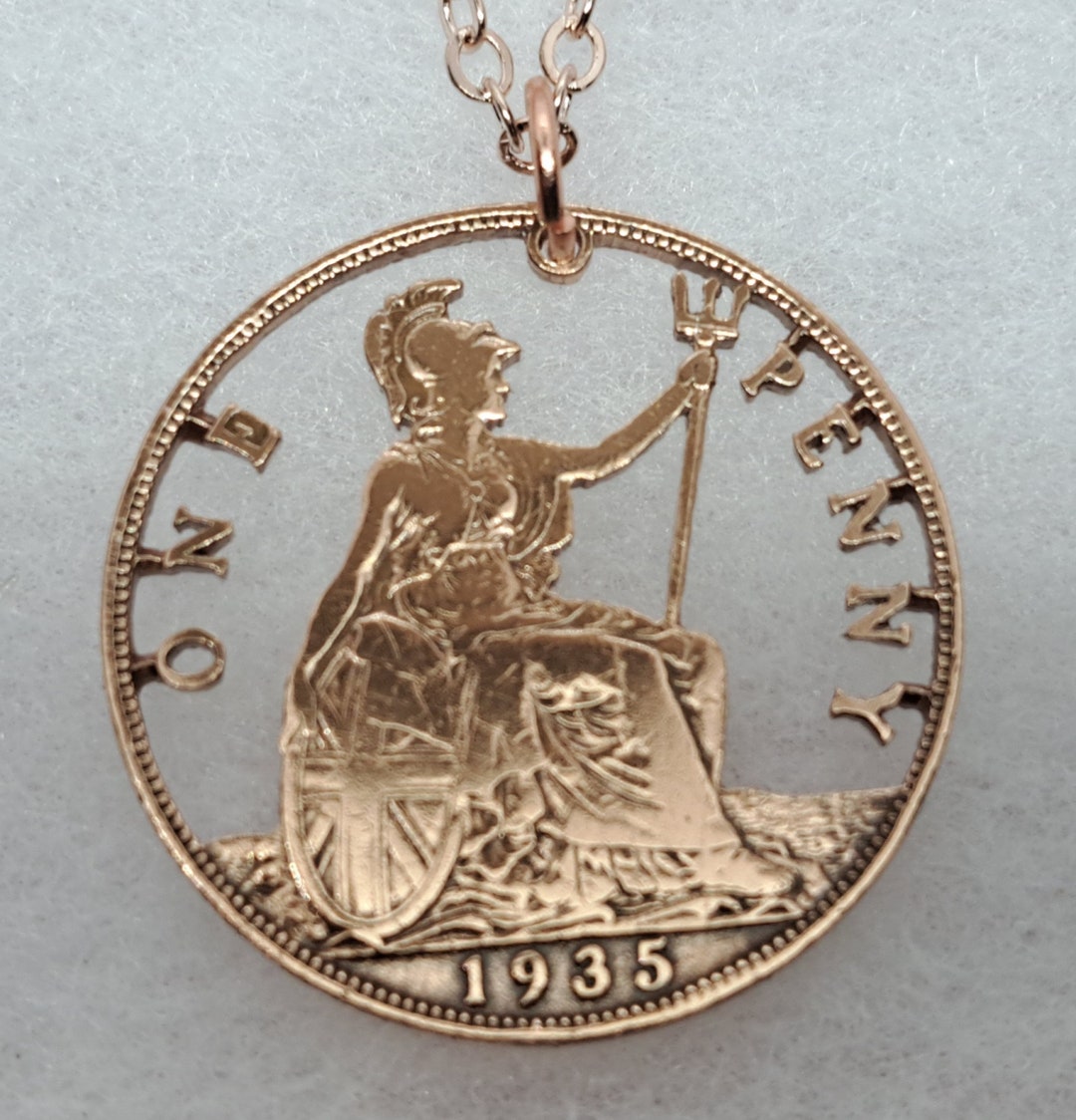 Britannia Pendant, British Penny, Cut Coin Jewelry, Artisan Jewelry ...