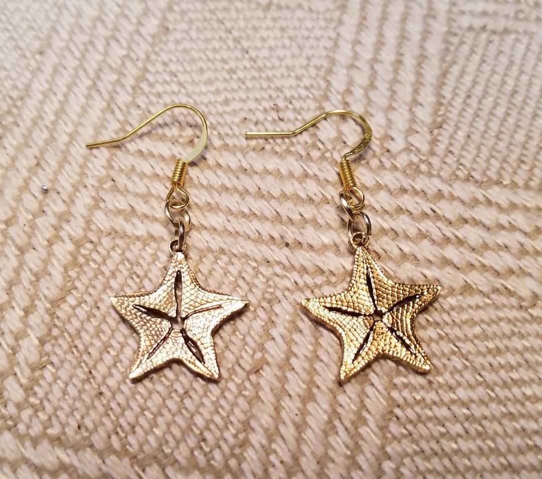 Starfish Earrings, Bahama Penny, Cut Coin Jewelry, Artisan Jewelry ...