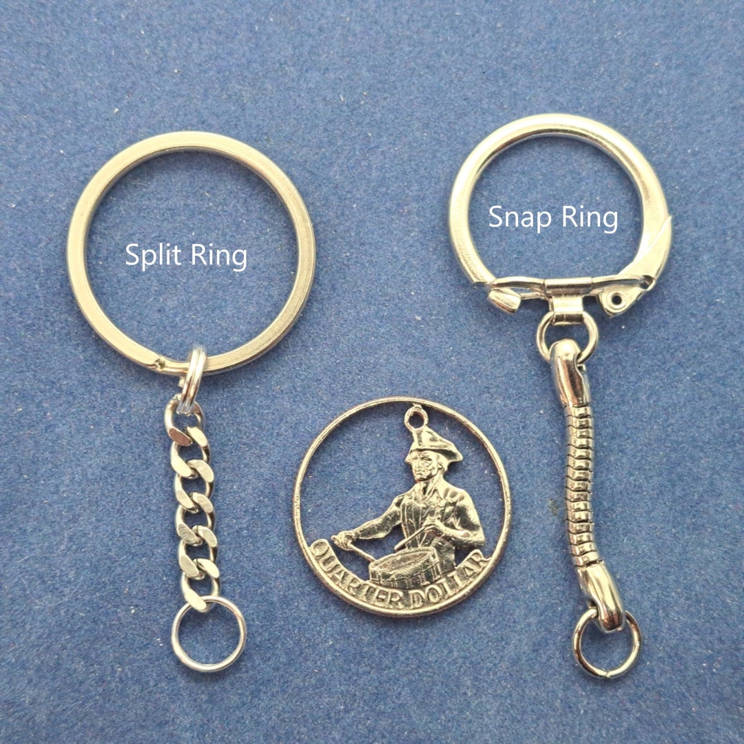 Patriot Drummer Key Chain, US Bi-centennial Quarter, Hand Cut Coin ...