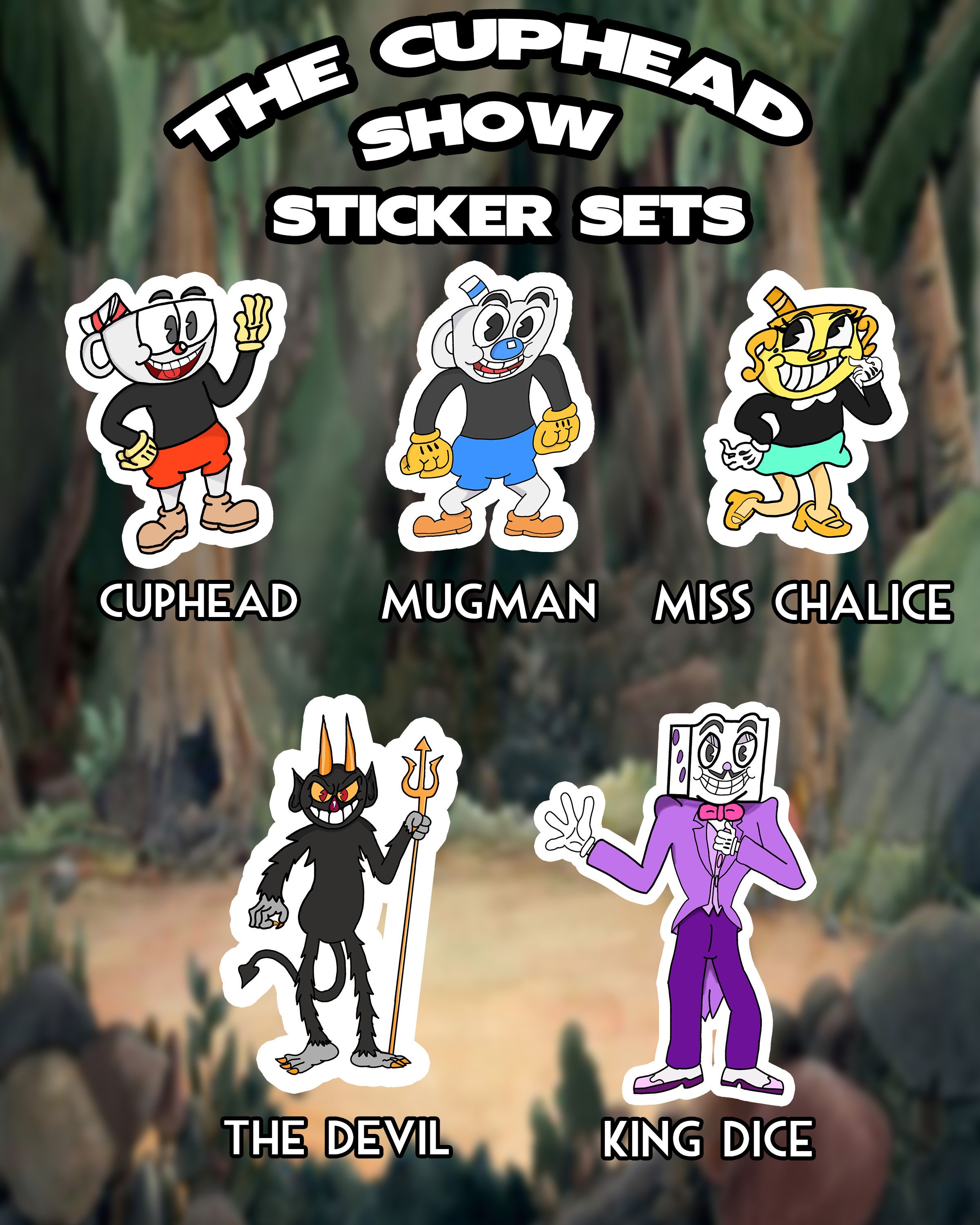 The Cuphead Show Sticker Set - Etsy