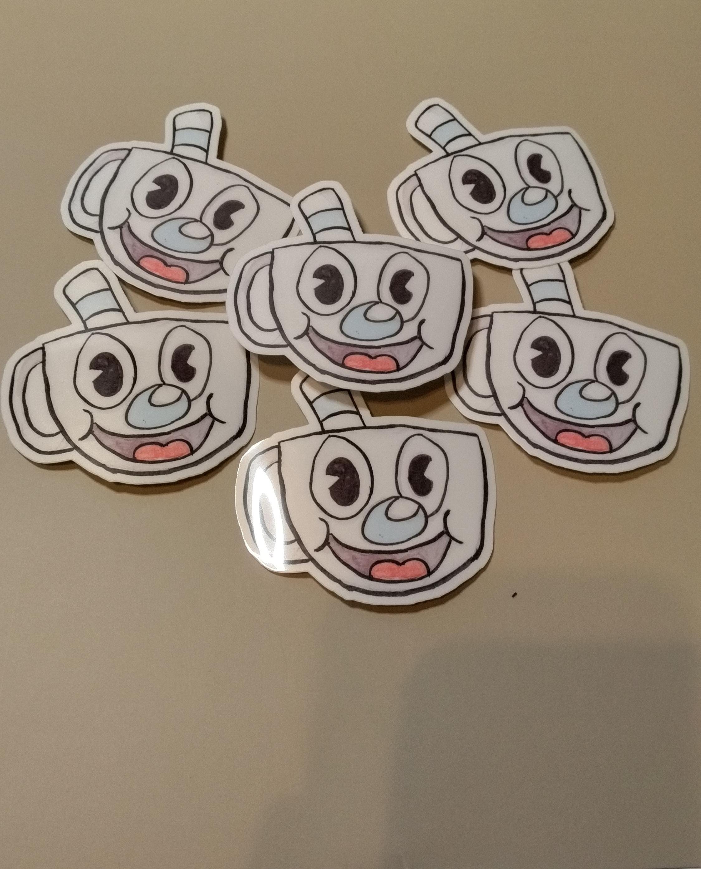 Cuphead Head Stickers Pack - Etsy