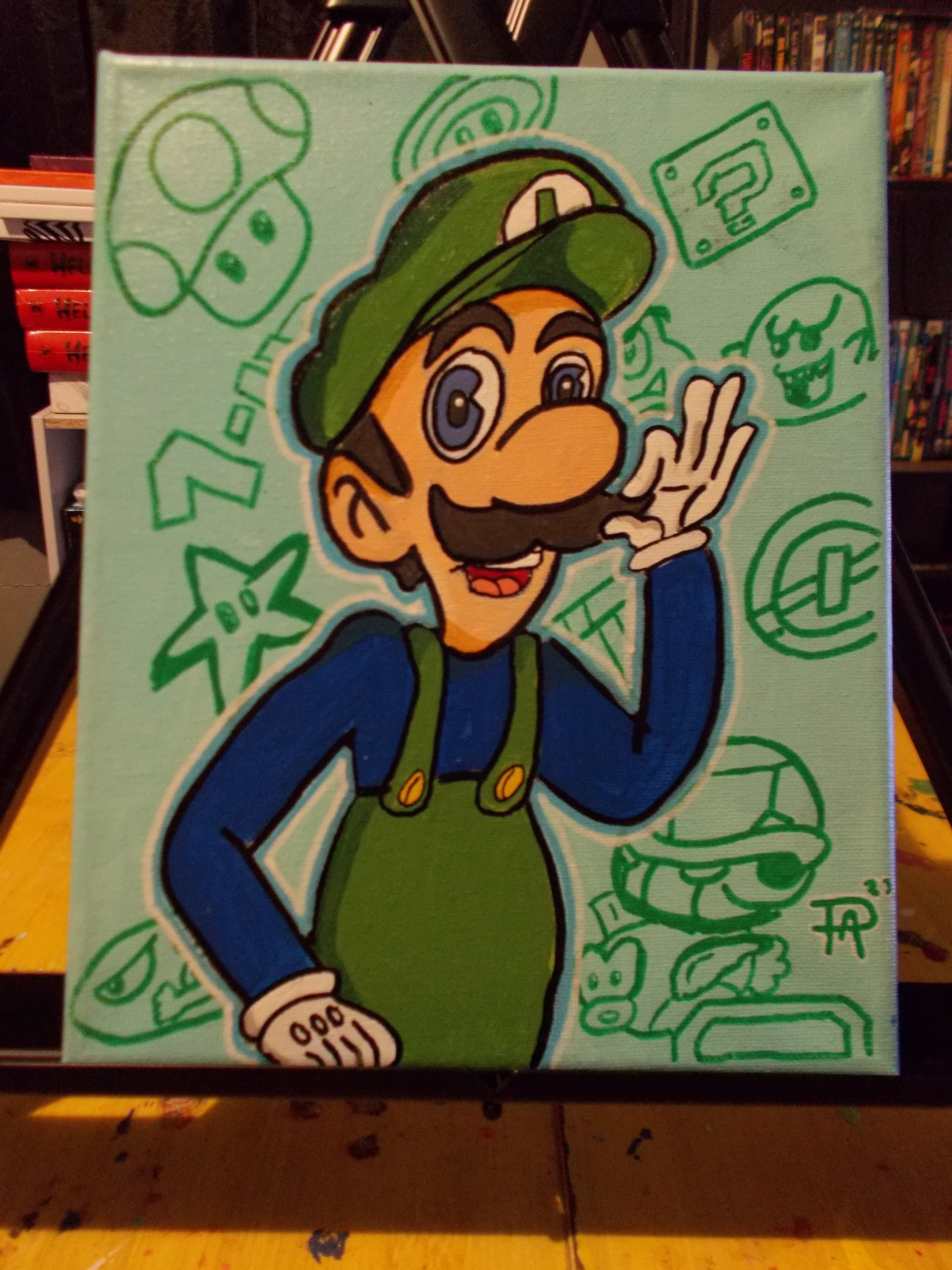 Super Mario Bros. Super Show Luigi (original) - Etsy