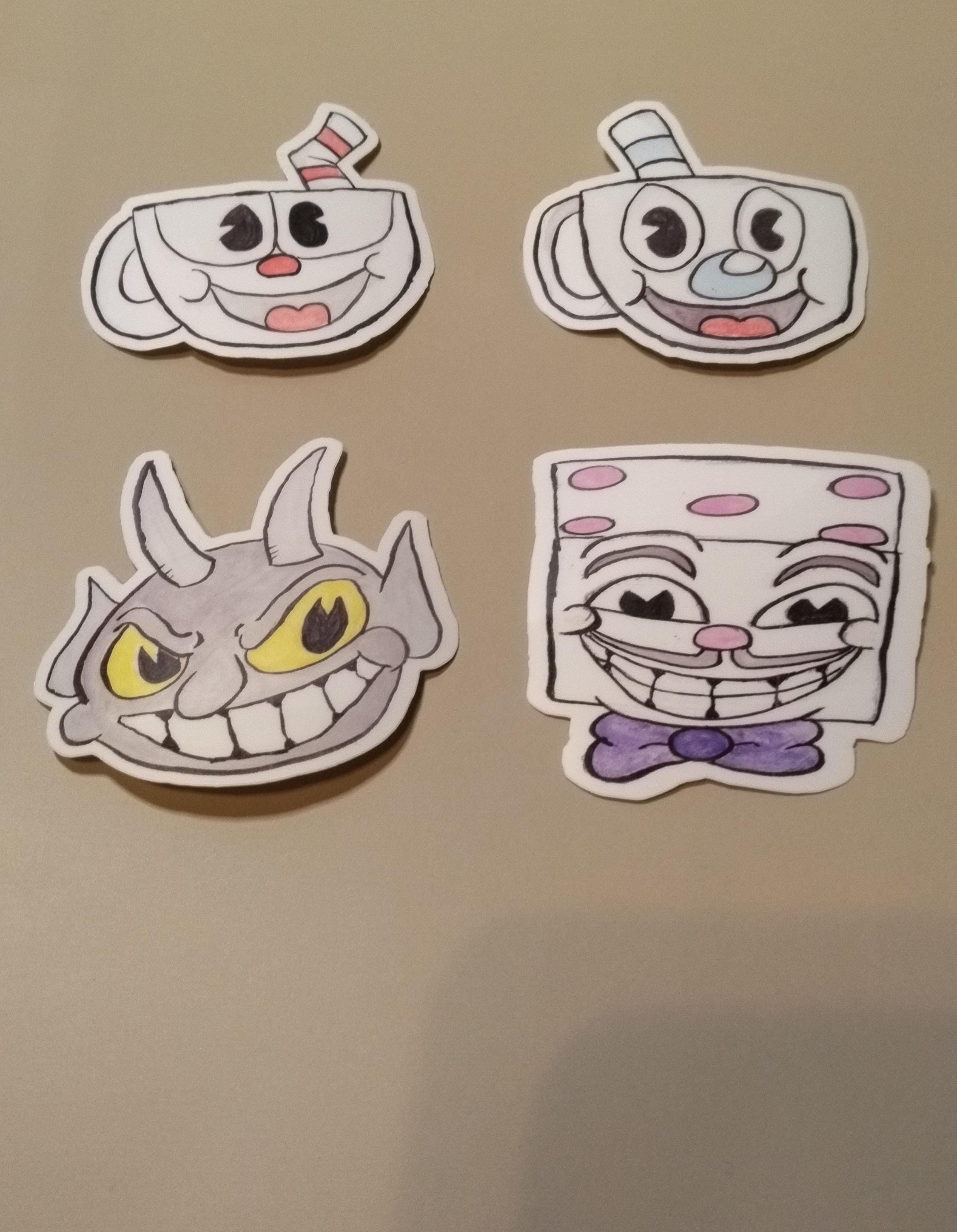 Cuphead Head Stickers Pack - Etsy
