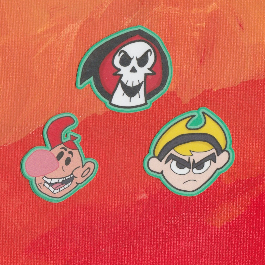 The Grim Adventures of Billy and Mandy Stickers. - Etsy