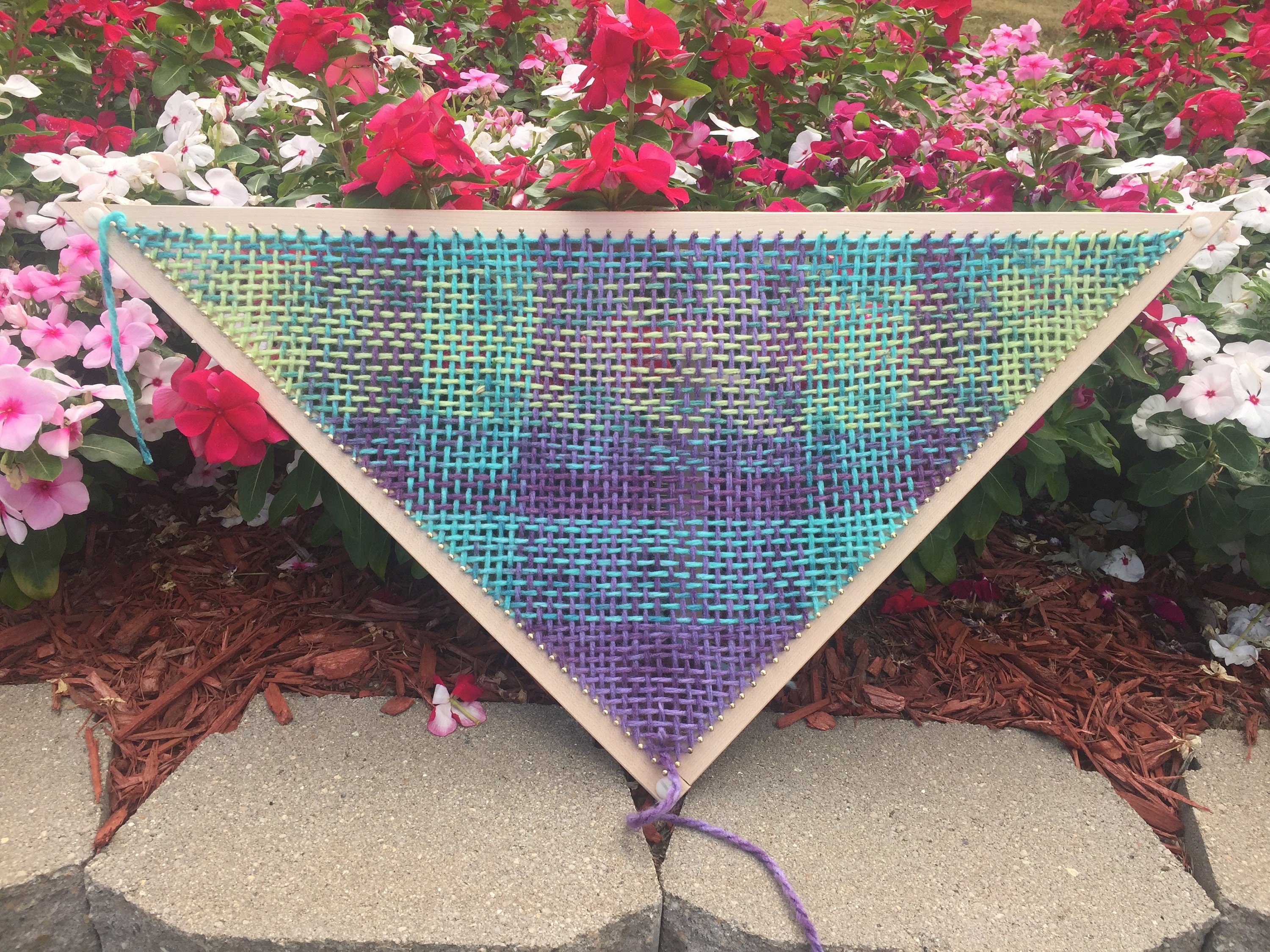 2 Ft 3 FG Triangle Weaving Loom Fine Gauge Shawl Loom | Etsy