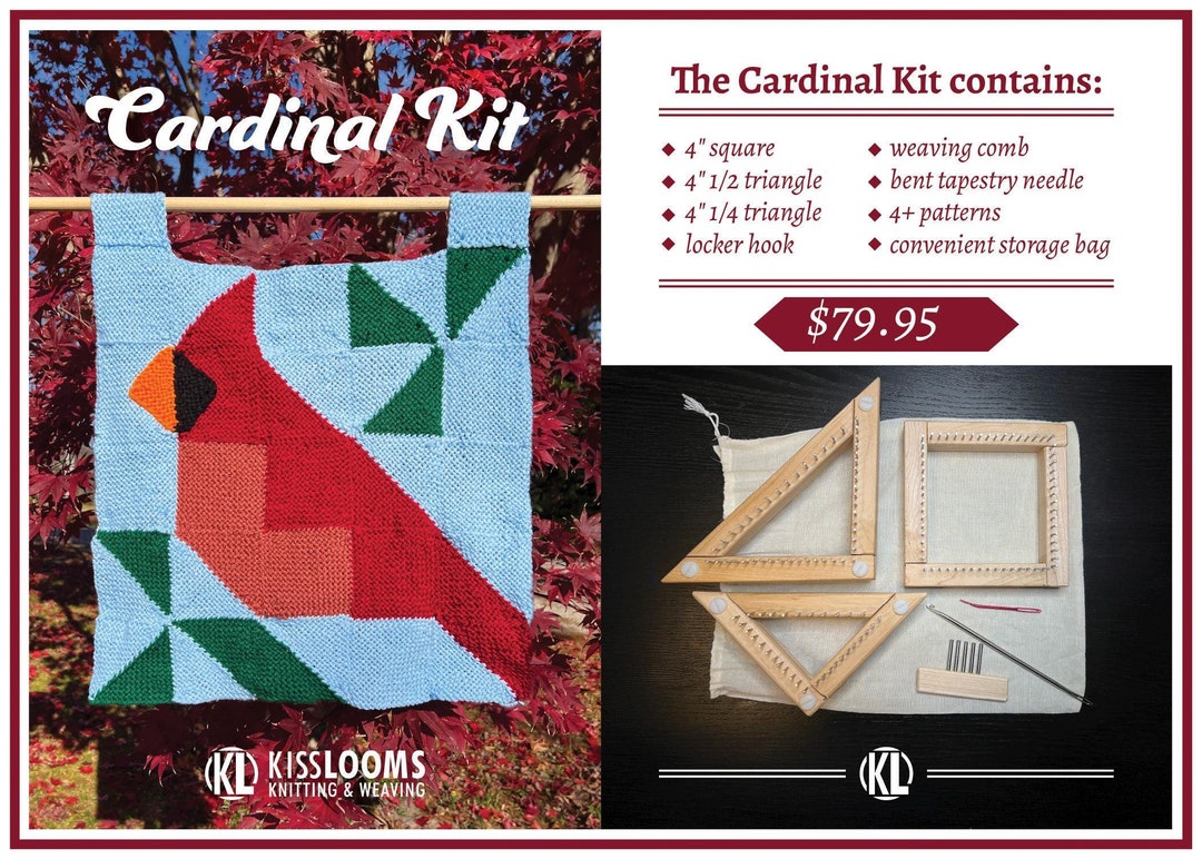 Cardinal Weaving Kit - Etsy