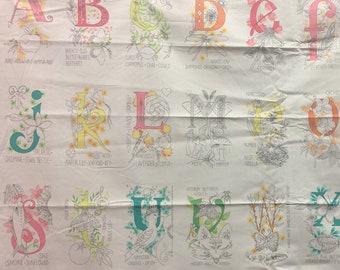 Abc fabric panel | Etsy