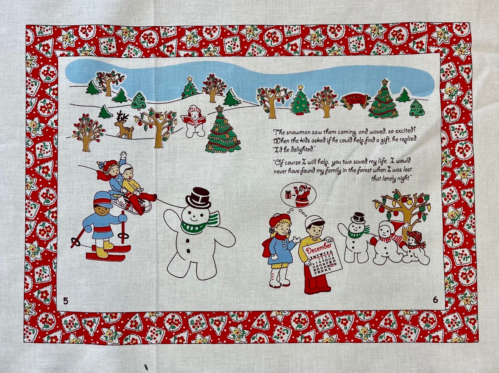 Storybook Christmas Cloth Book Panel by Windham Fabrics - Etsy