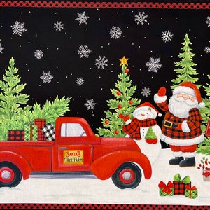 Santa’s Tree Farm by Northcott - Etsy