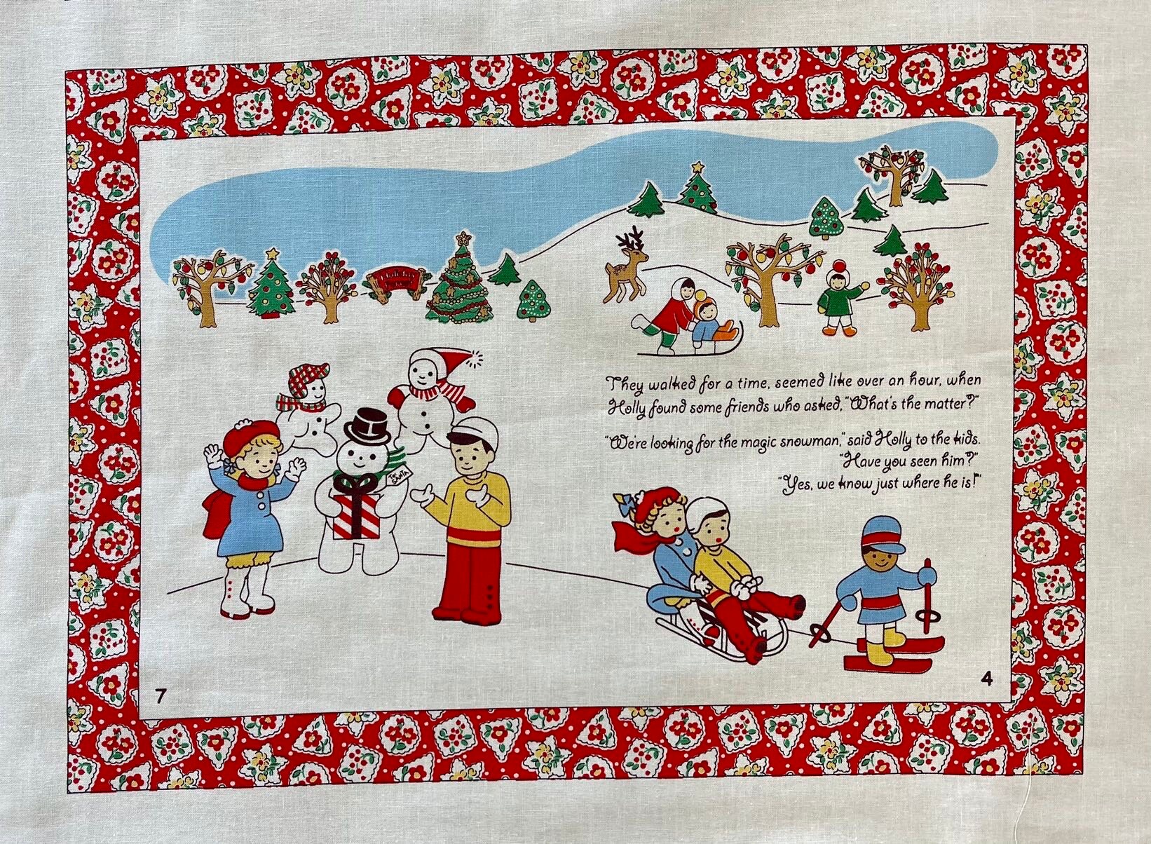 Storybook Christmas Cloth Book Panel by Windham Fabrics - Etsy