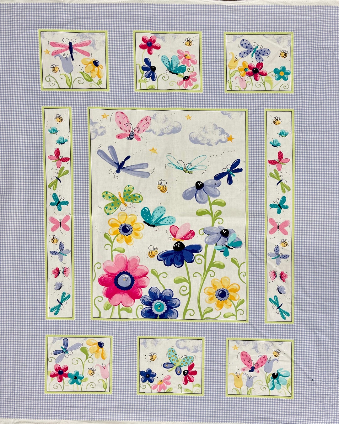 Flutter Quilt Panel by Susybee - Etsy