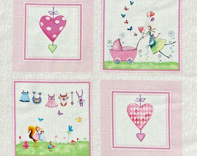 A Bundle of Pink Panel by Red Rooster Fabrics - Etsy