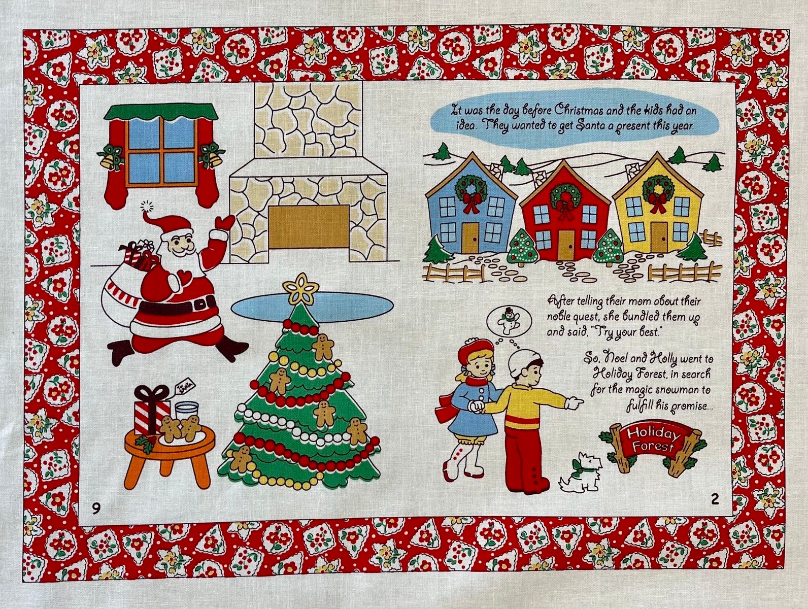 Storybook Christmas Cloth Book Panel by Windham Fabrics - Etsy