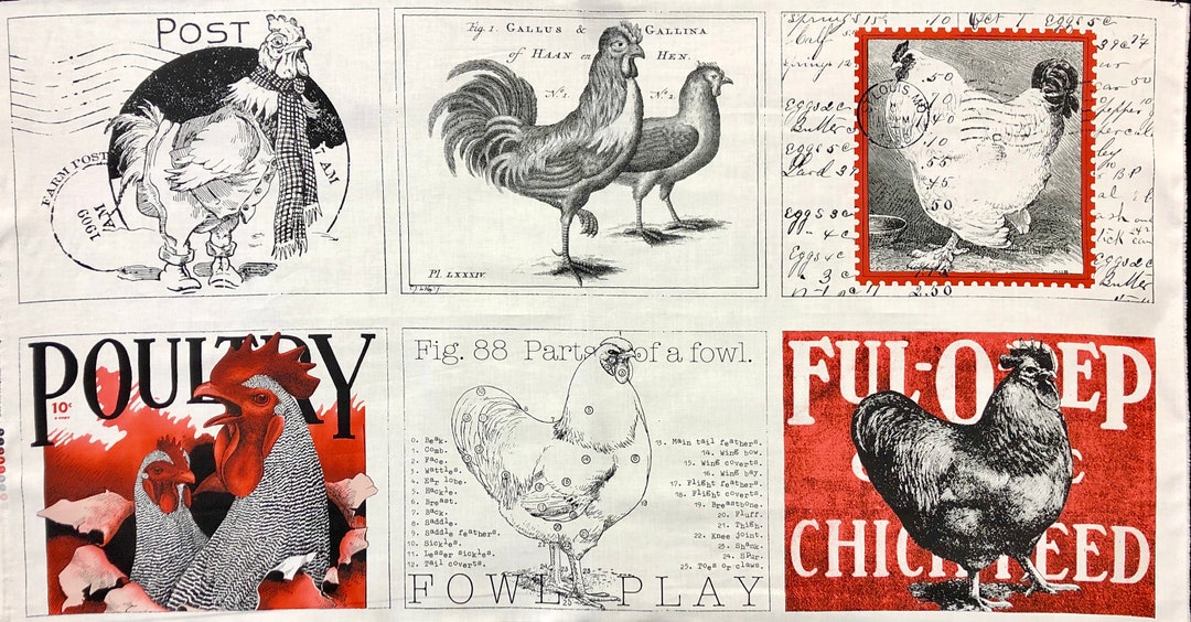 Fowl Play Panel by QT - Etsy