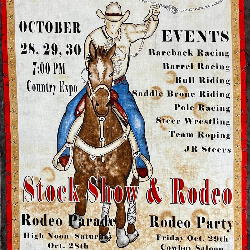 Western Fabric Panels - Etsy