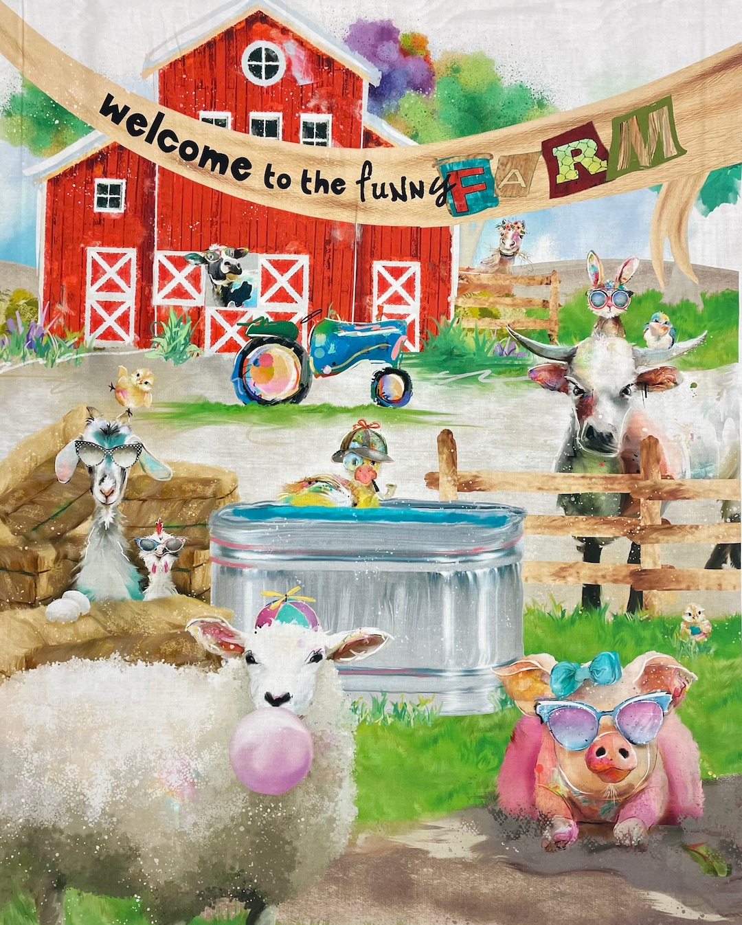 Welcome to the Funny Farm by 3 Wishes - Etsy