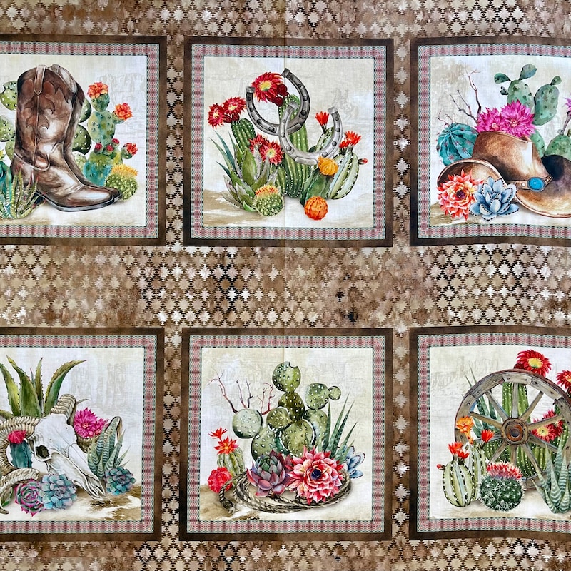 Western Fabric Panels - Etsy