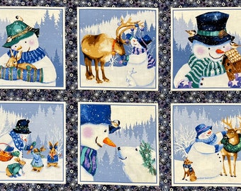 Snow Day Fabric Fun at the Park on A Snow Day small by - Etsy