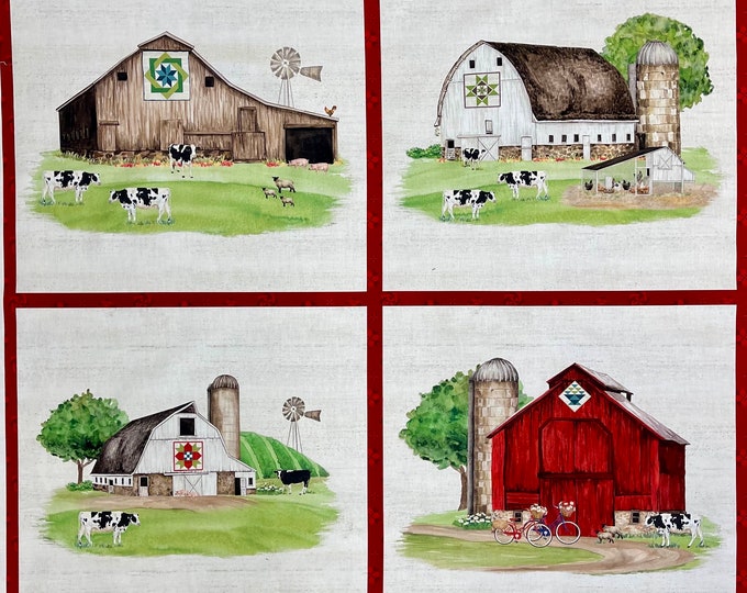 Spring Barn Quilt Block Panel by Rileyblake - Etsy