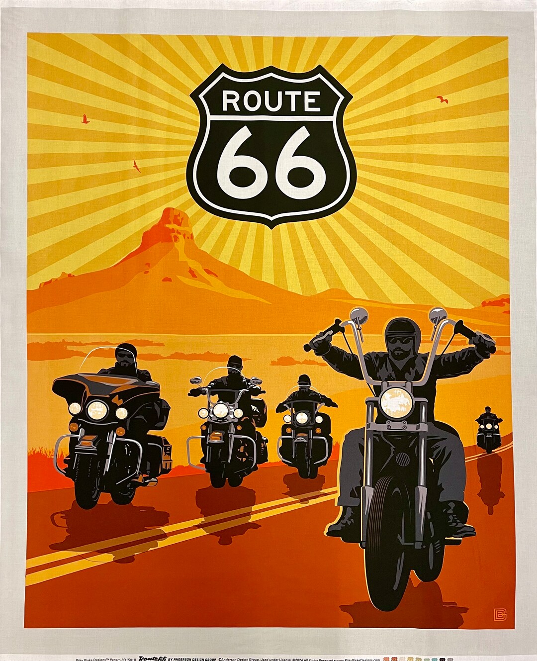 Route 66 Motorcycle by Rileyblake - Etsy