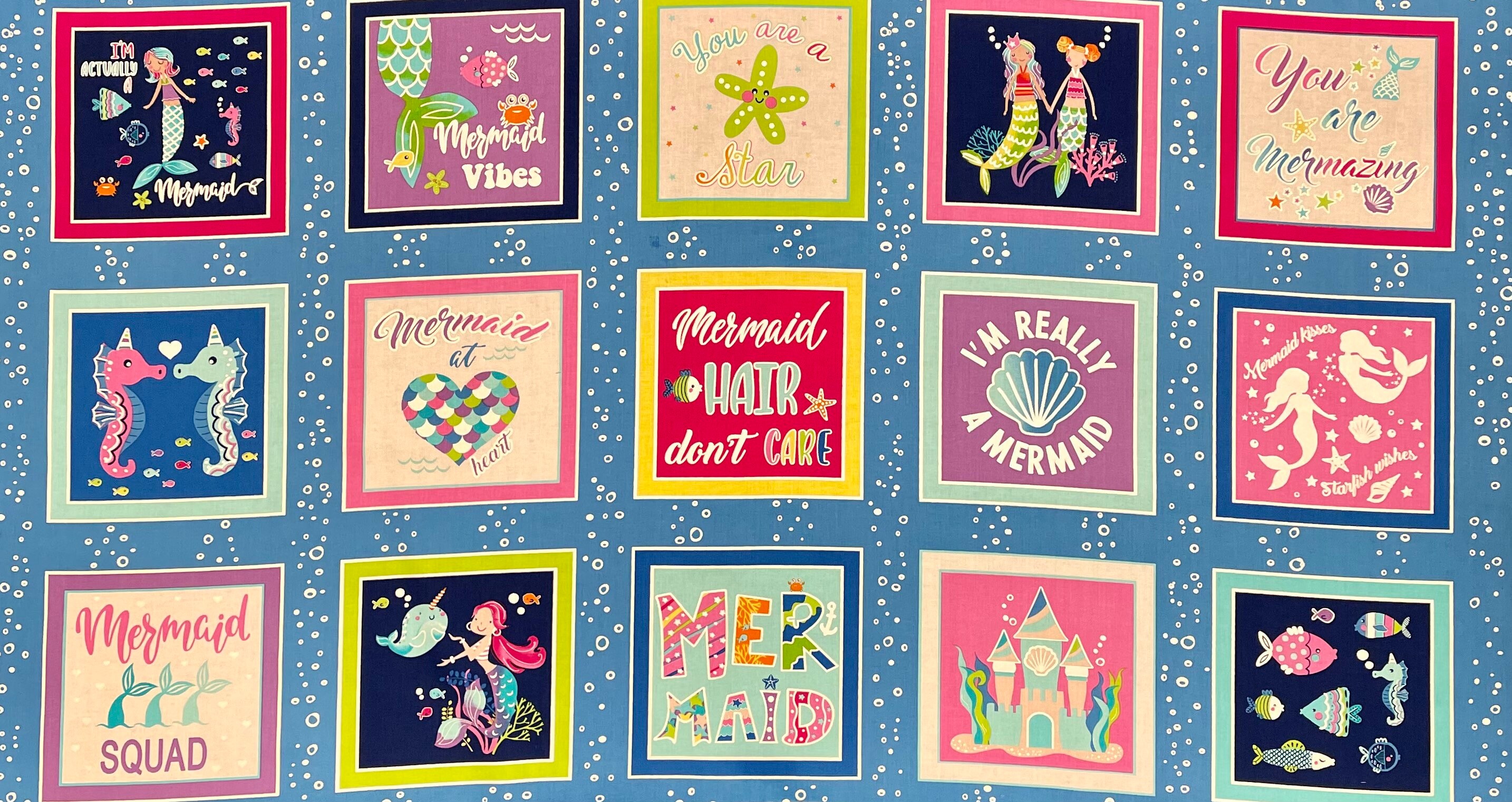 Mermaid Boxes Blue by Kanvas - Etsy