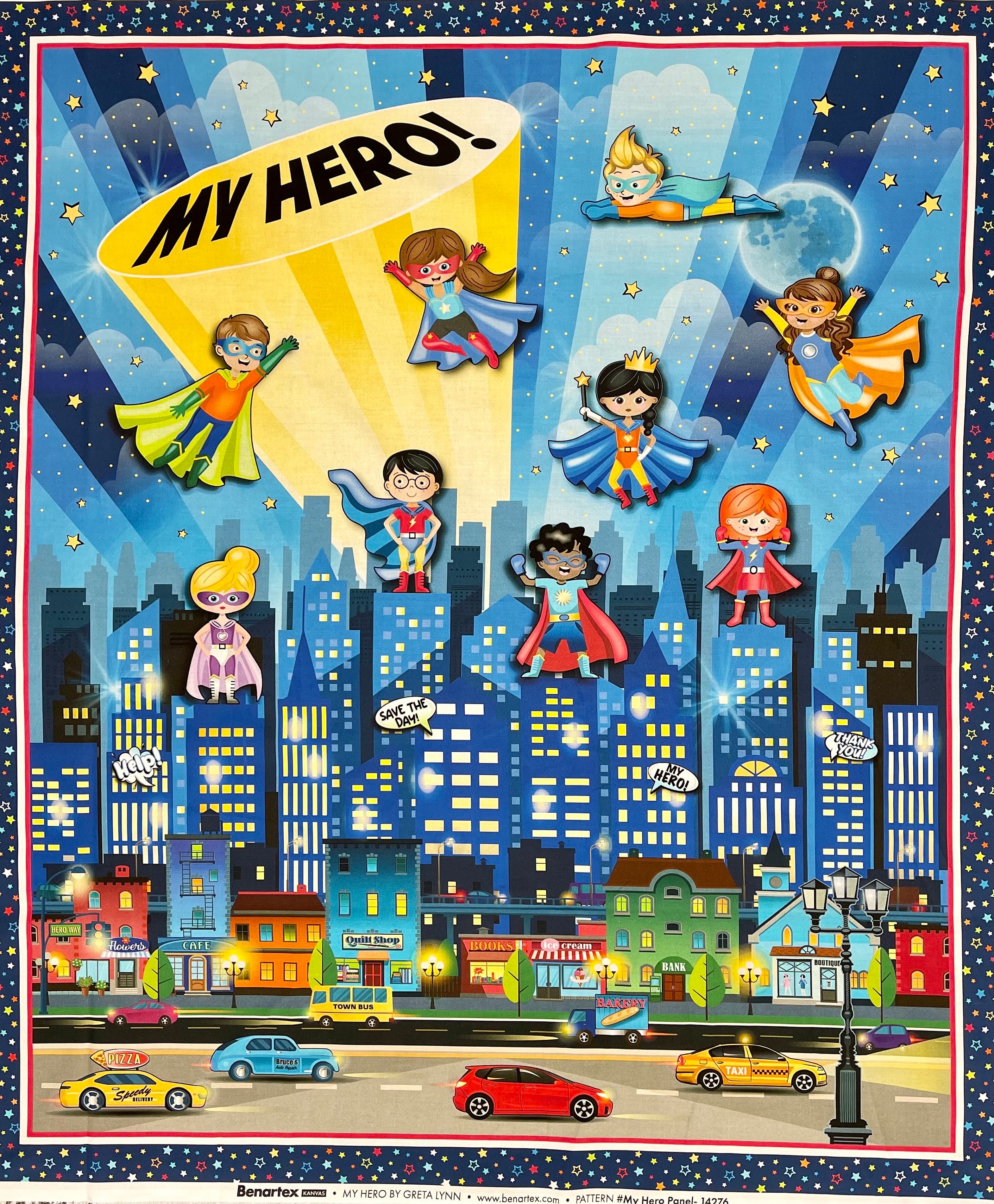 My Hero Panel by Benartex - Etsy