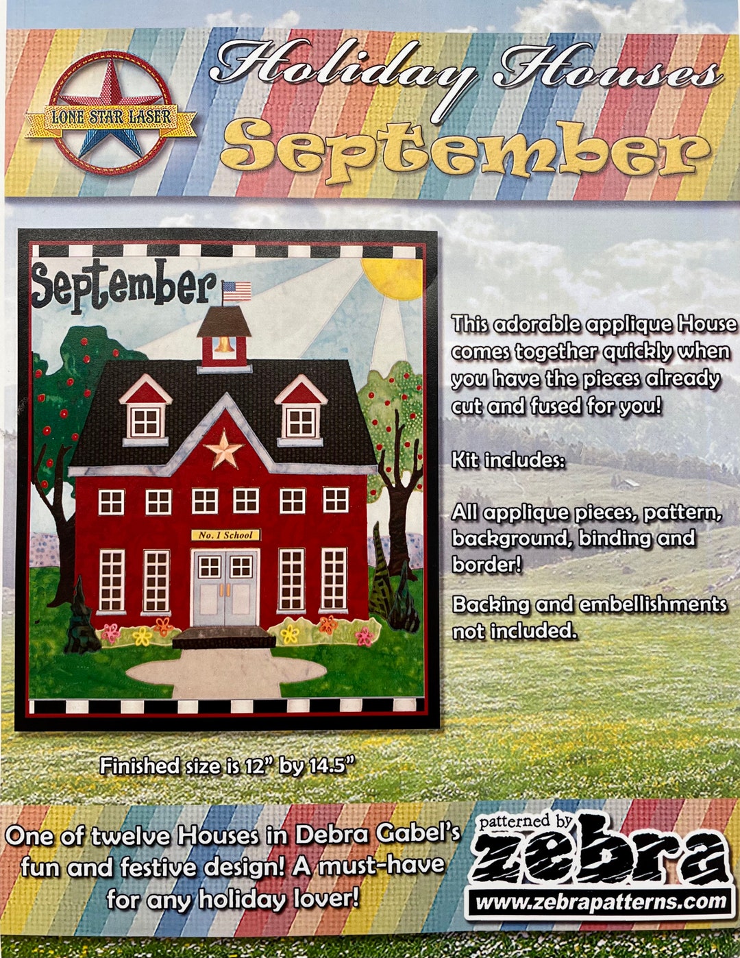 Holiday Houses September Appliqué Kit by Zebra Patterns - Etsy