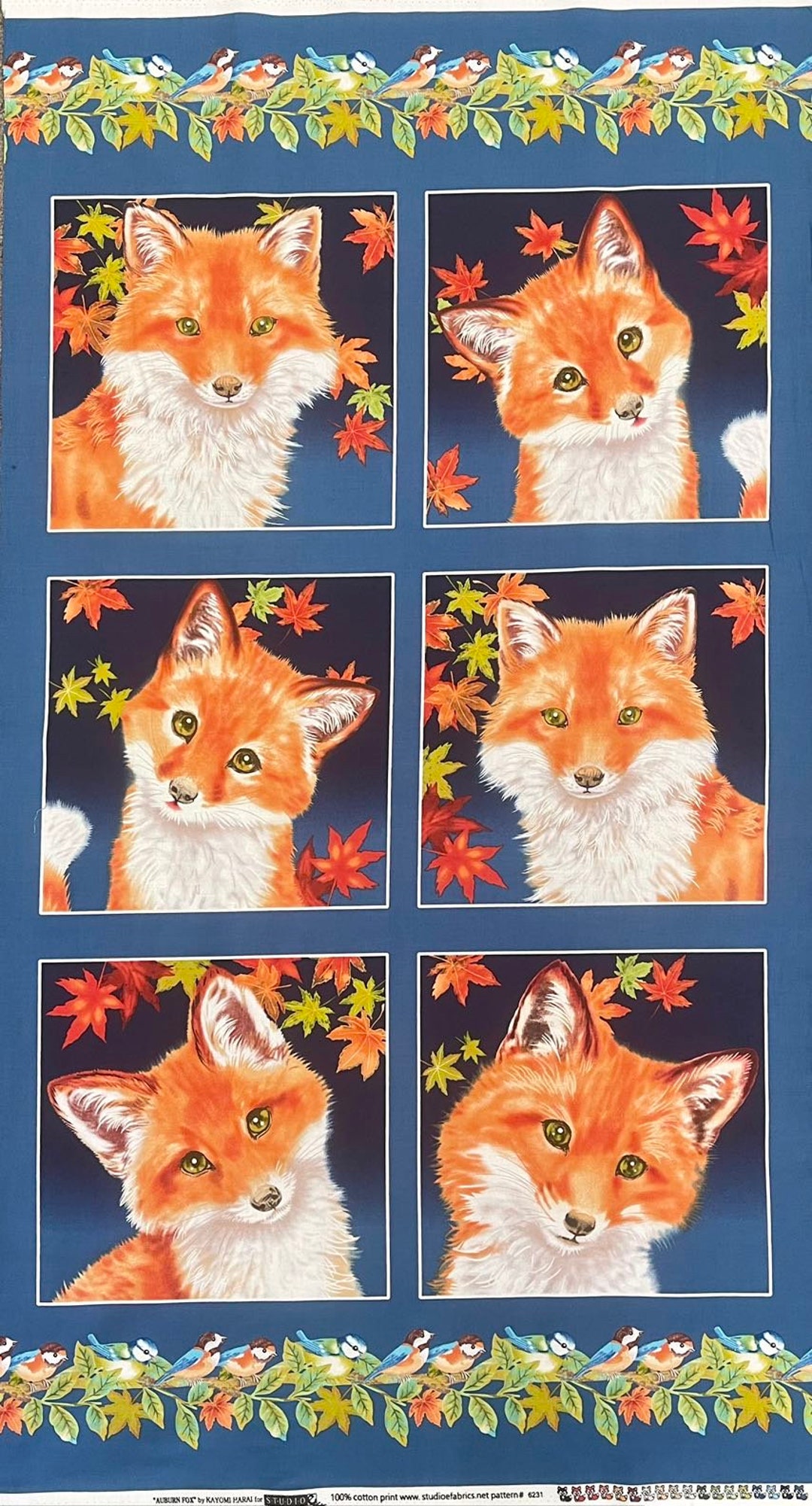 Auburn Fox Blocks by Studioe - Etsy