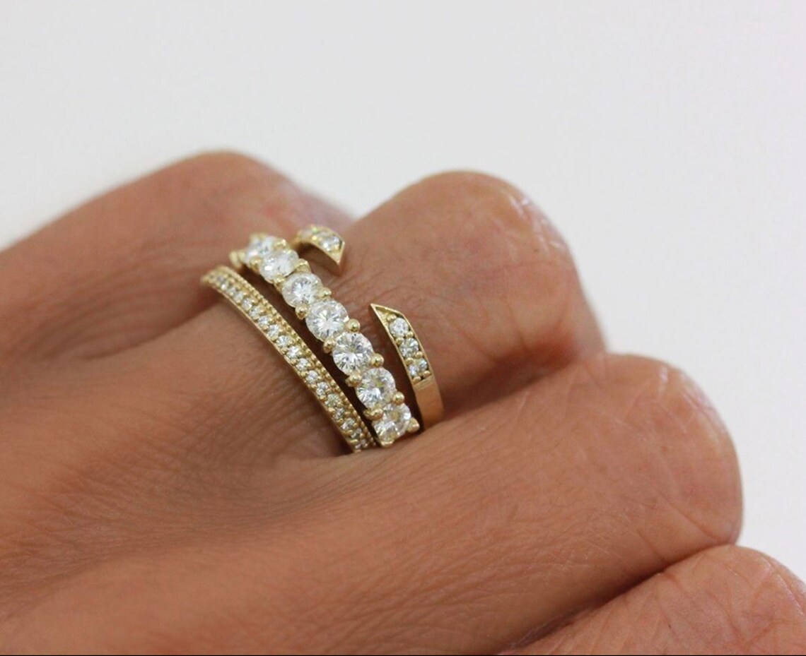 Open Cuff Wedding Band - Etsy