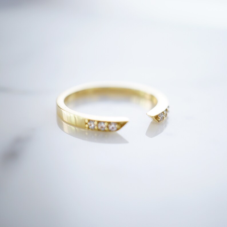 Open Cuff Wedding Band - Etsy