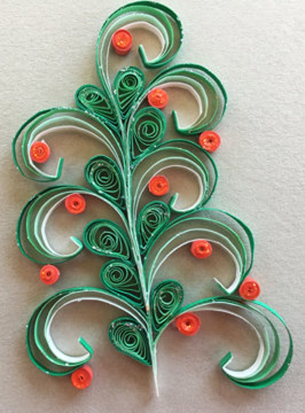 Merry Christmas Quilling Paper Art Design Handmade Gift - Etsy Canada