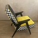 Pair of Mid Century Modern Chairs. Lounge Chairs.checkered Living Room ...