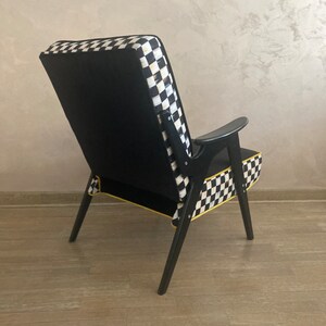 Pair of Mid Century Modern Chairs. Lounge Chairs.checkered Living Room ...